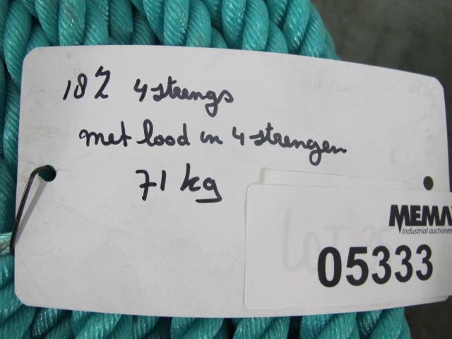 1 rol touw Ø18,0mm 4 strengen met lood - Memax, Online veiling van ...
