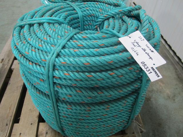 1 rol touw Ø22,0mm 4 strengen met lood ±400mtr - Memax, Online veiling ...