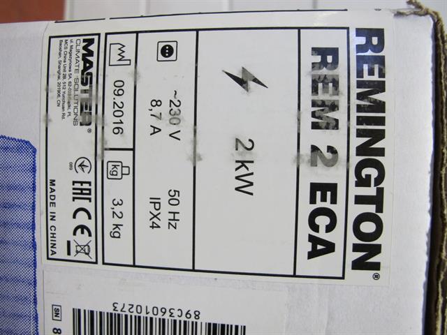elektrische verwarming Remington REM 2 ECA NIEUW - Memax, Online ...