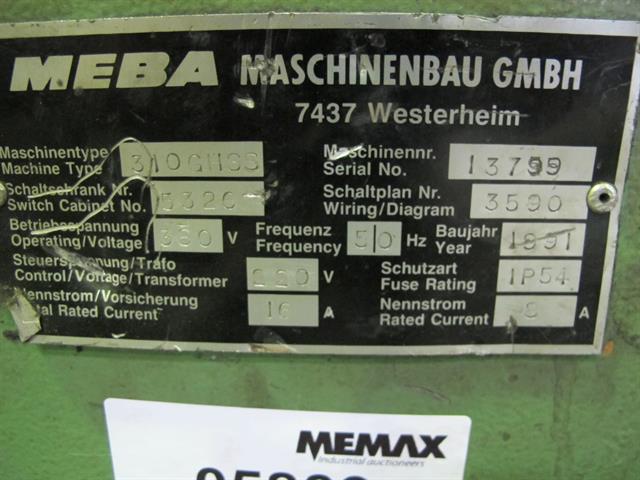 lintzaag Meba 310GHSS - Memax, Online veiling van metaal, machines en ...