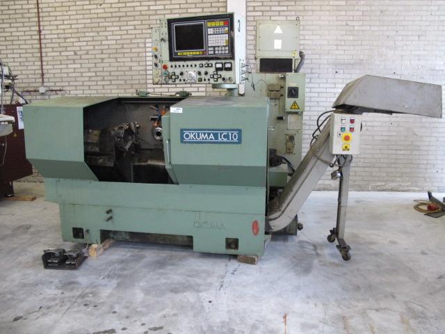 Okuma LC10-25 CNC bewerkingscentrum met spanentransporteur, OSP5000 ...