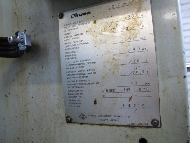Okuma LC10-25 CNC bewerkingscentrum met spanentransporteur, OSP5000 ...