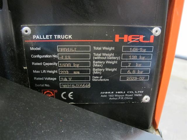 palletwagen Heli DC15 - Memax, Online veiling van metaal, machines en ...