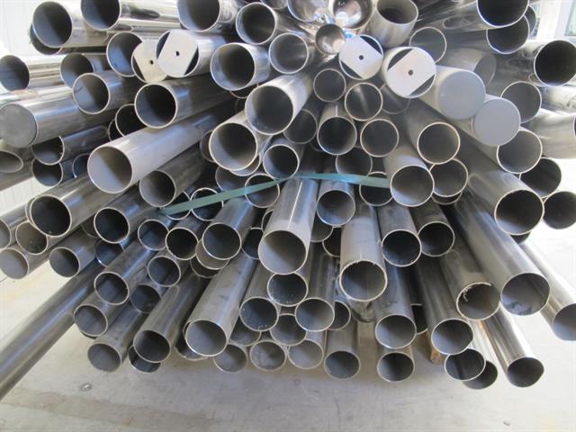 RVS buizen Ø60mm 558kg - Memax, Online veiling van metaal, machines en ...