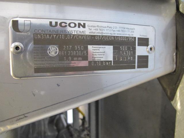 UCON 500 liter roestvast stalen (1.4301) opslagtank, stapelbaar - Memax ...